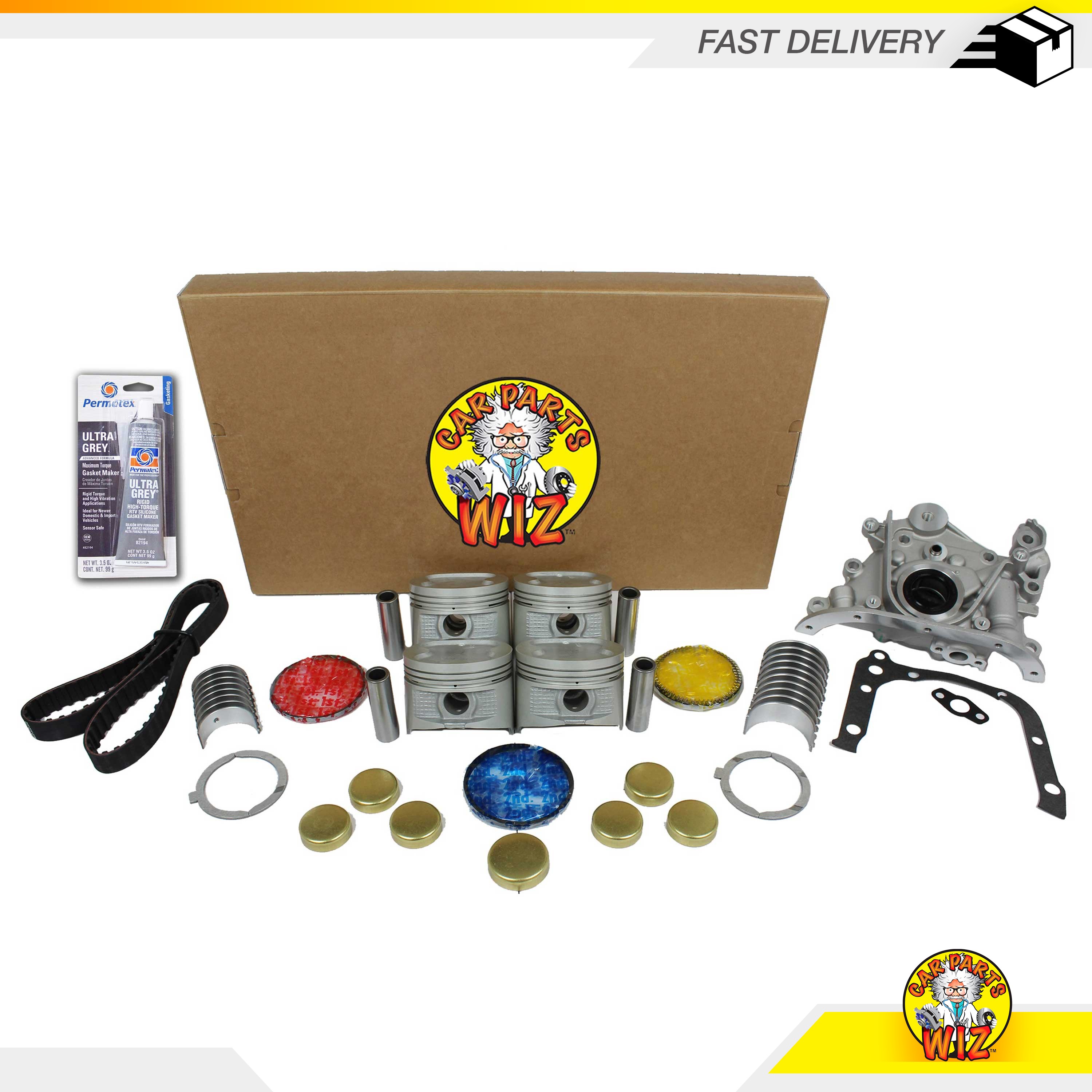 Engine Rebuild Kit Fits 88-93 Geo Toyota Celica Corolla 1.6L DOHC 16v ...